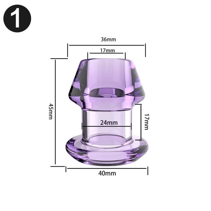 Purple XS -Super énorme dilatateur Anal creux lavement godemichet Anal ...