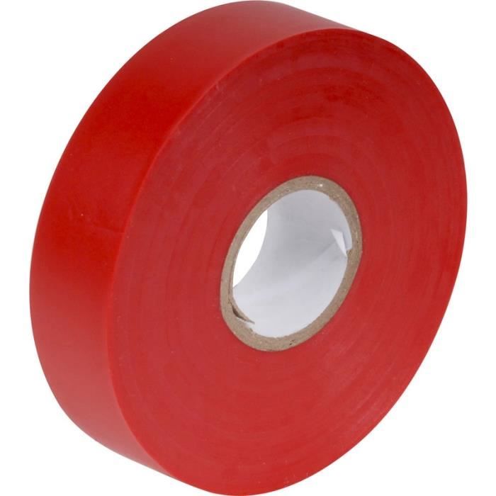 RUBAN ISOLANT 19MM X 33M ROUGE CED TP1933RED - Cdiscount Bricolage