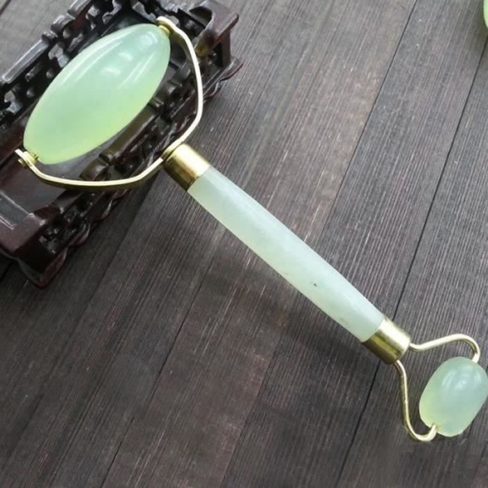 Jade Rouleau pour visage masseur anti-âge pour le visage Naturel Pierre ...