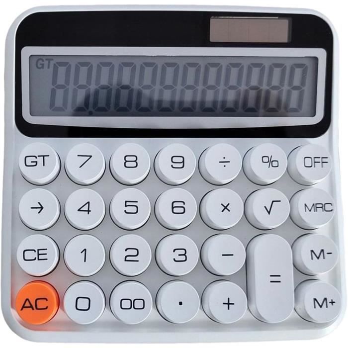 Calculatrice Standard À 12 Chiffres, Calculatrice De Bureau Avec Grand ...