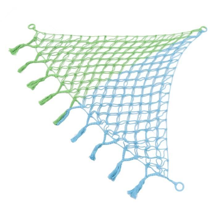 Coin net poche tissé triangle peluche jouet net poche rangement ...