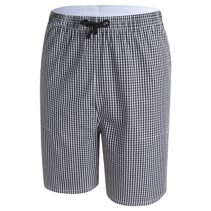Boxers Classic Homme Shorty Court à Carreaux Cordon de Serrage Course à ...
