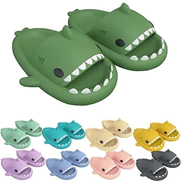 Shark Cloud Slippers,Shark Slippers,Pantoufles De Requin à Bout Ouvert ...