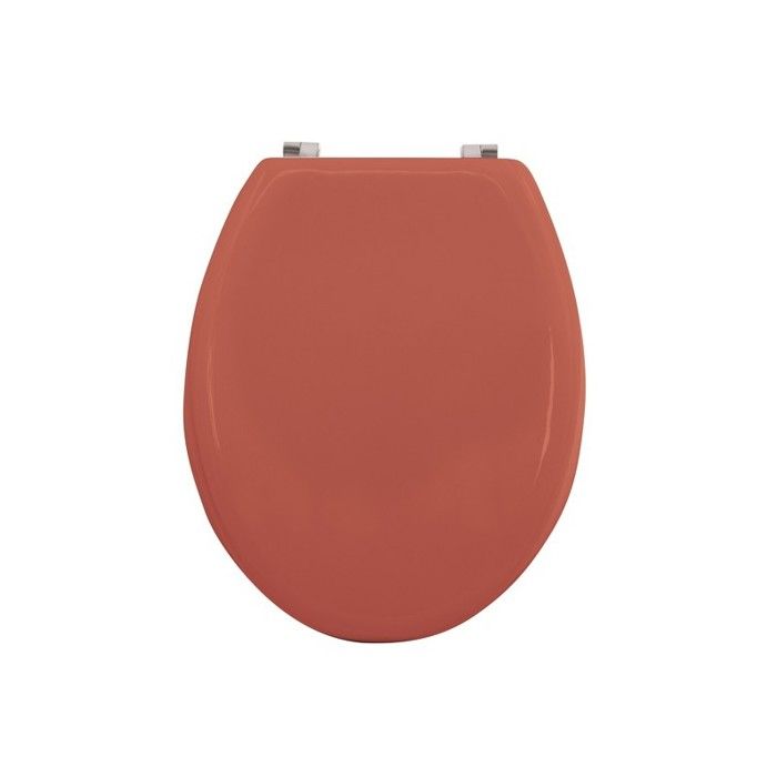 Abattant wc MDF CLEO Terracotta mat - Charnières en Inox MSV ...