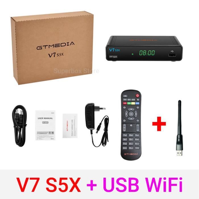 GTMEDIA V7 S5X DVB-S-lt-S2X Full HD 1080P PVR Ready Support USB WiFi 4G ...