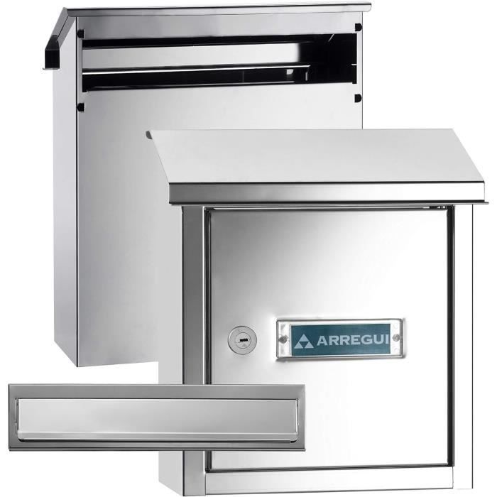 ARREGUI V4037 Pack Bouche d'entrée + Boîte aux lettre en acier ...