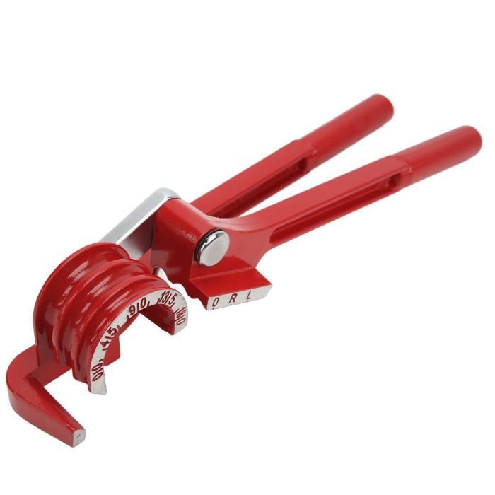 VINGVO Outil de cintrage de tubes Cintreuse de tube rouge 3 en 1 180 ...