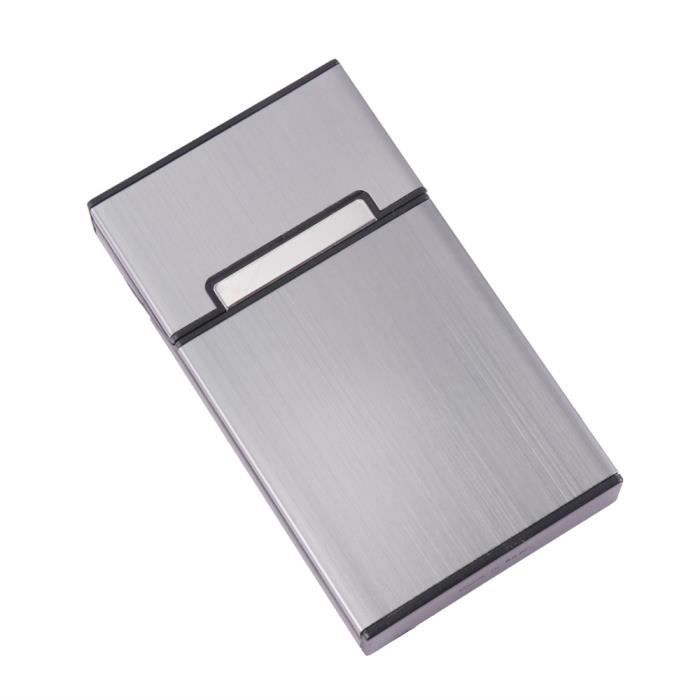 ETUI A CIGARETTE,Sliver--Boîte à cigarettes de personnalité créative ...