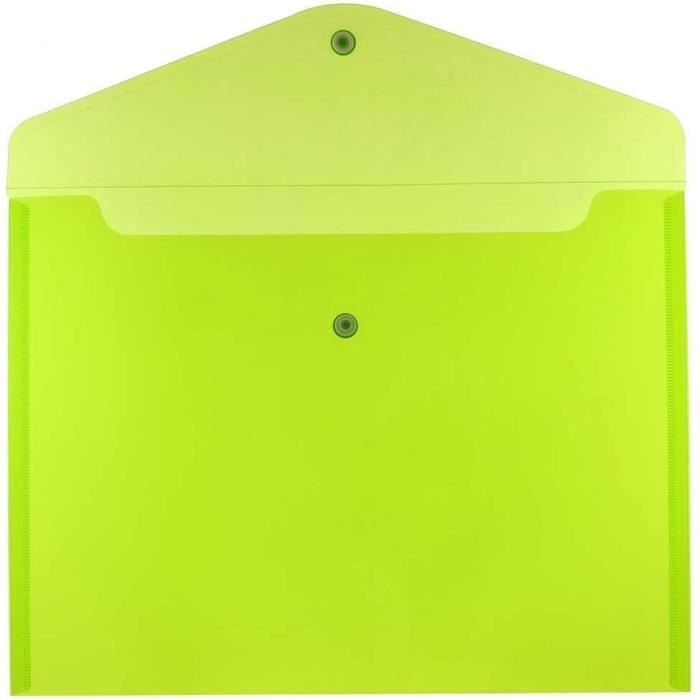 Chemises À Élastique A4 Clear Document Sac Paper Fichier Papeterie Case ...