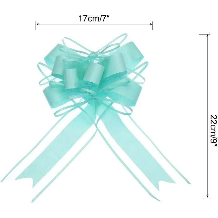 10pcs 9 pouce Extra Grand Tirer Nœud Cadeau Emballage Gros Organza ...