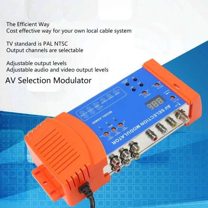 Modulateur RF professionnel AV Selection Modulator PAL NTSC standard ...