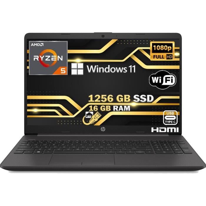 Ordinateur portable Hp 255 G8 AMD Ryzen 5 5500U 4 Ghz Max processeur de ...