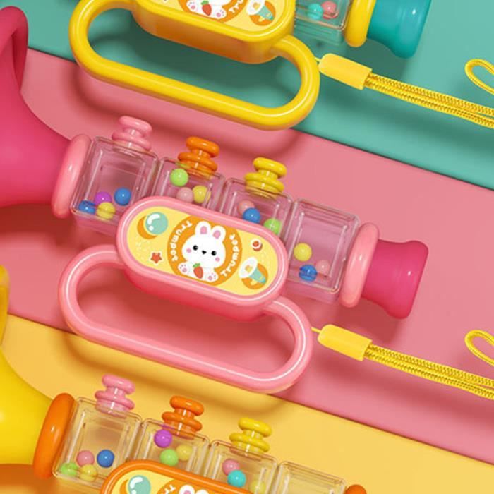 Mxzzand Baby Trumpet Toy Kids Trumpet Toy Cute Cartoon Bright Colors ...