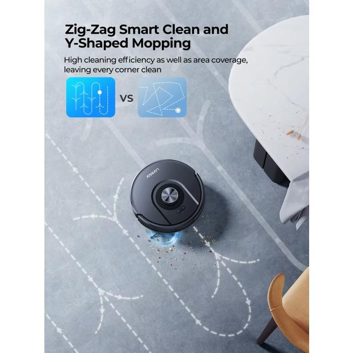Laresar Mars01 Robot Vacuum 5000 Pa Robot Vacuum Self-Charging Cleaner ...