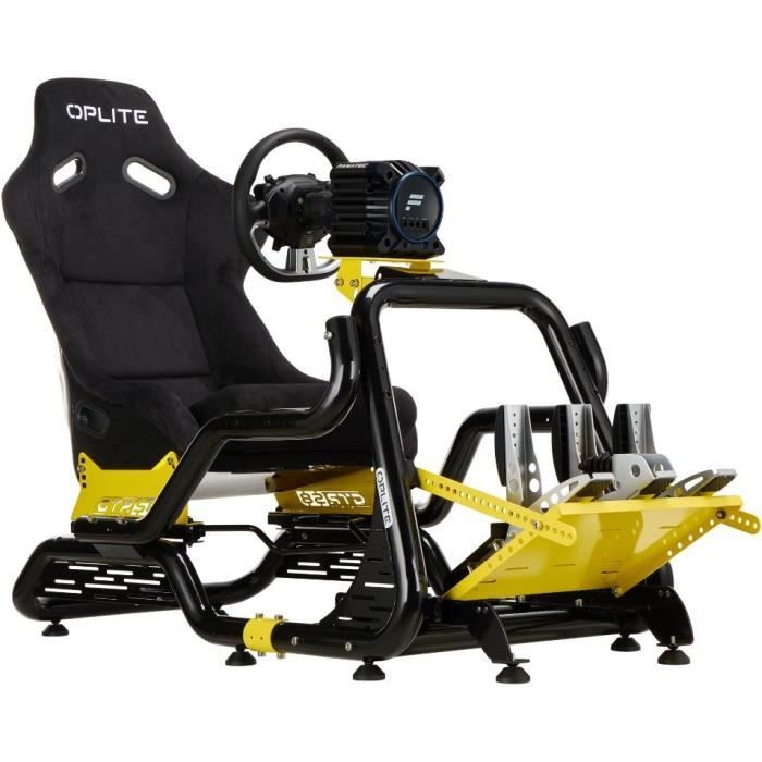 Cockpit de simulation racing - OPLITE - GTR S8 Elite Force - Jaune ...