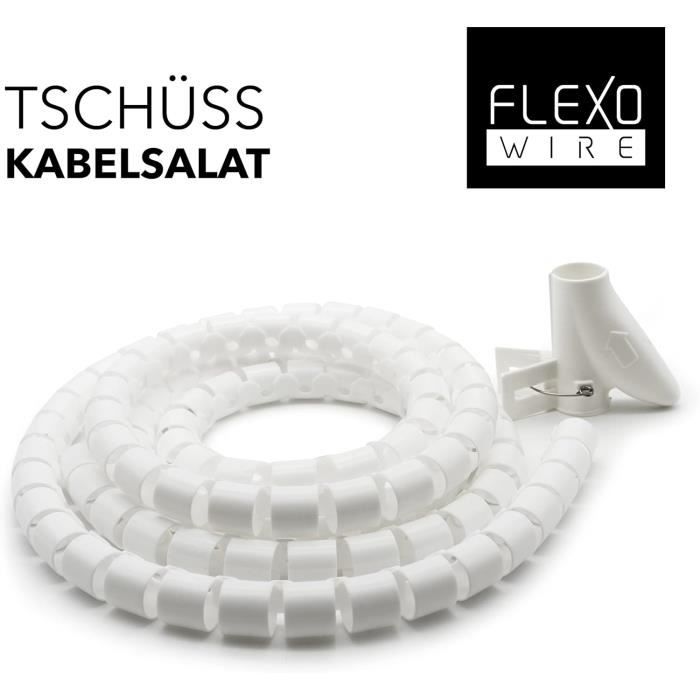 Gaine Spirale Pour Cable Electrique 30 Mm X 2M – Cable Management ...