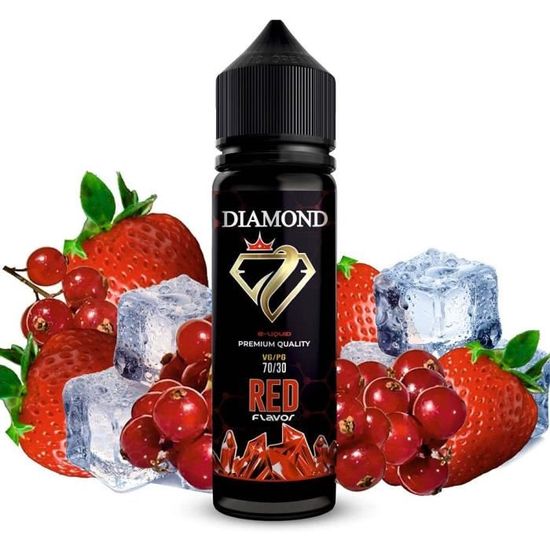 E-Liquid RED mélange de Fruits Rouges et Fra avec Fraîcheur | Recharge ...