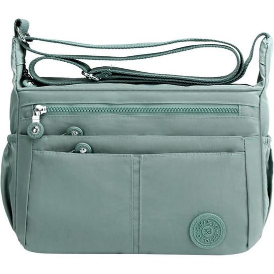 Sac Femme Sac De Poitrine Homme En Cuir Veritable Sacoche À Bandoulière ...