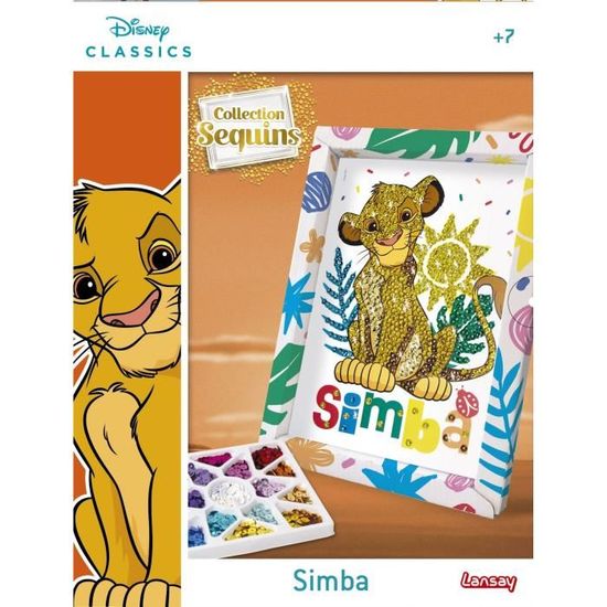 Jeu de création - LANSAY - Collection sequins - SIMBA LE ROI LION - Dès ...