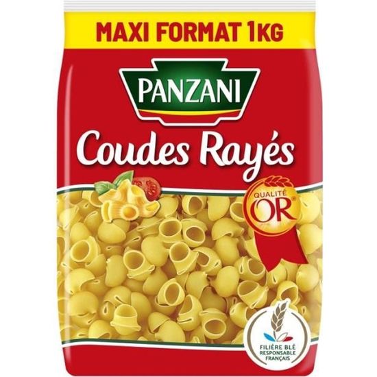 PANZANI - Pâtes Coudes Rayes 1Kg - Lot De 4 - Cdiscount Au quotidien