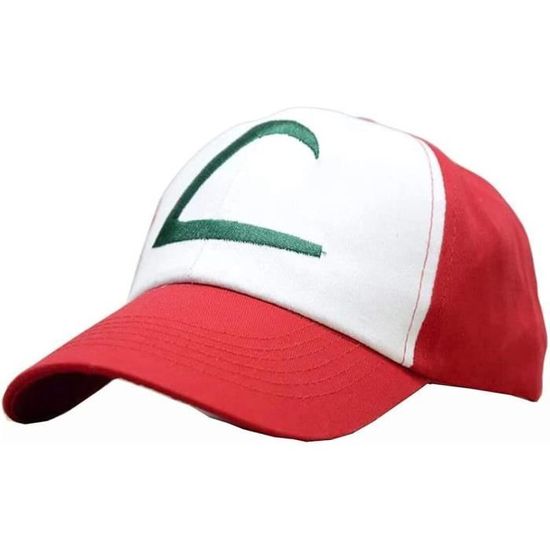 Chapeau Baseball Ash Ketchum Casquette Anime Cosplay, Rouge[P6027 ...