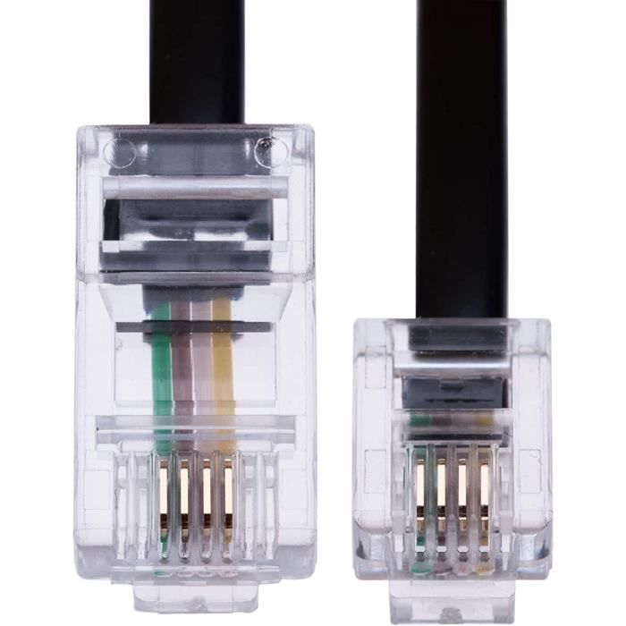 1M Rj11 À Rj45 Câble Ethernet Modem Data Téléphone Adsl Patch Lead ...