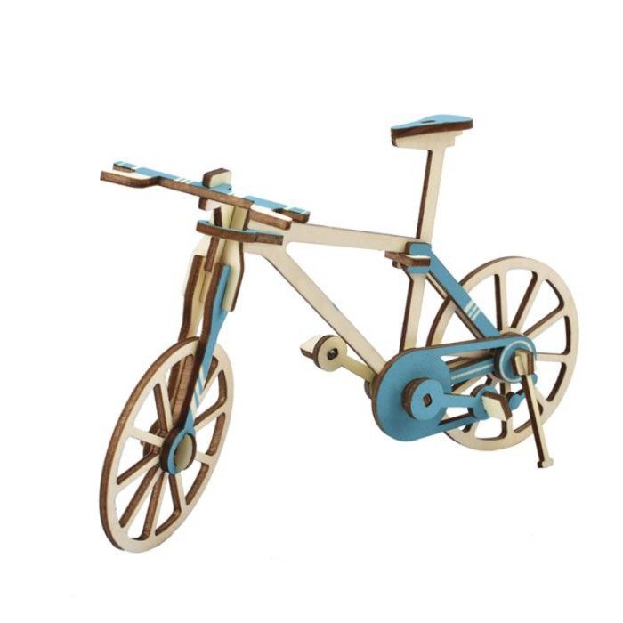 Maquette 3D en bois. Design de vélo. 27 pièces. 19,2x6,1x17,2 Cm ...