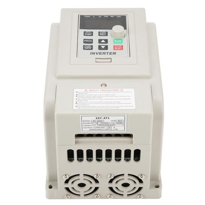 VAGUE 220V monophasé variateur VFD régulateur de vitesse pour moteur ...