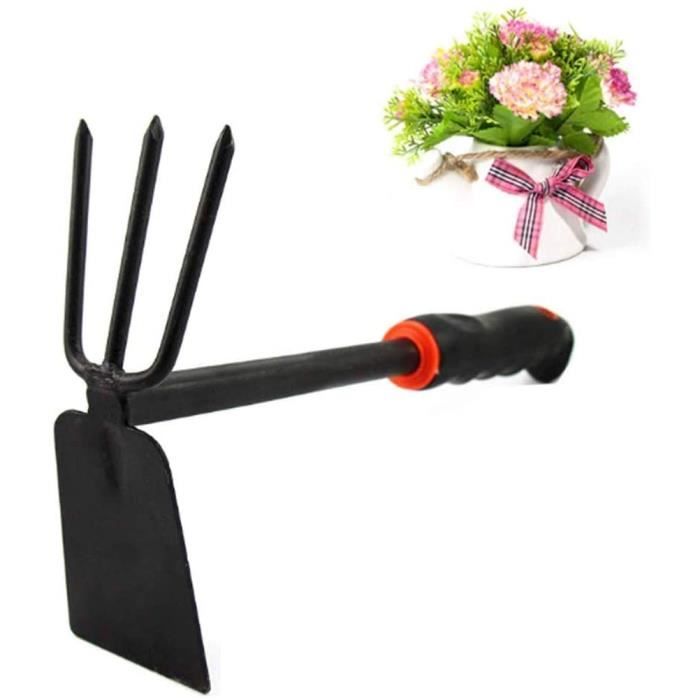 Binette de jardinage, 2 en 1 à double usage avec manche antidérapant[J138] - Cdiscount Jardin
