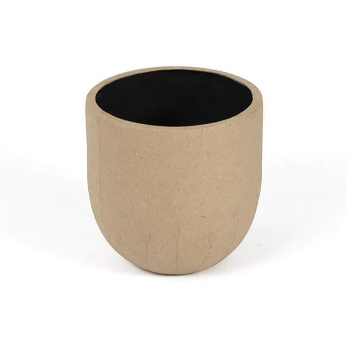 Un Support En Papier Brun Mâché 8X8X6 Cm,Cache-Pot Lineart Waterproof ...