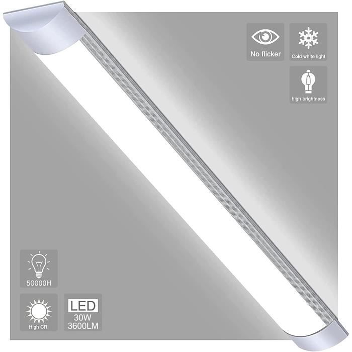 5 Pièces Néon Led 90cm, 30W 3600LM Tube LED, Blanc Froid 6500K ...