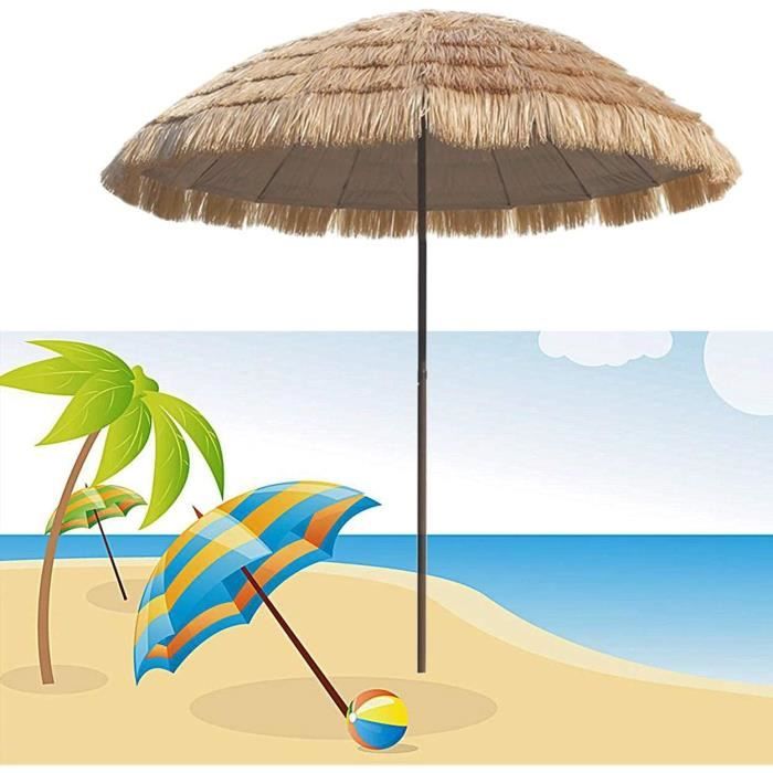 Parasol Beach Parasol hawaïen Parasol, Parapluies Tiki de Jardin en ...