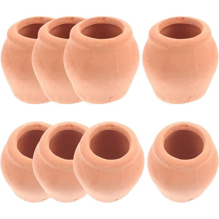 8Pcs Petits Mini Pots En Argile Pot En Terre Cuite Argile Céramique ...