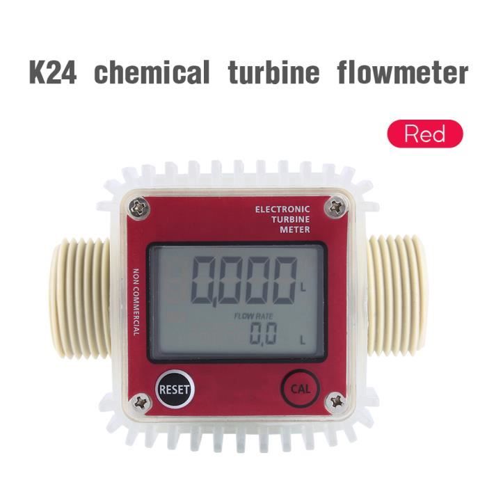 K24 Turbine Digital Débitmètre Compteur Diesel Carburant Chimique Eau ...