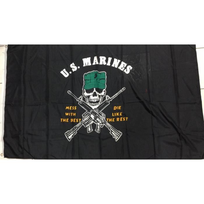 Drapeau USA Army US Marines 150x90cm - américai... - Cdiscount Maison