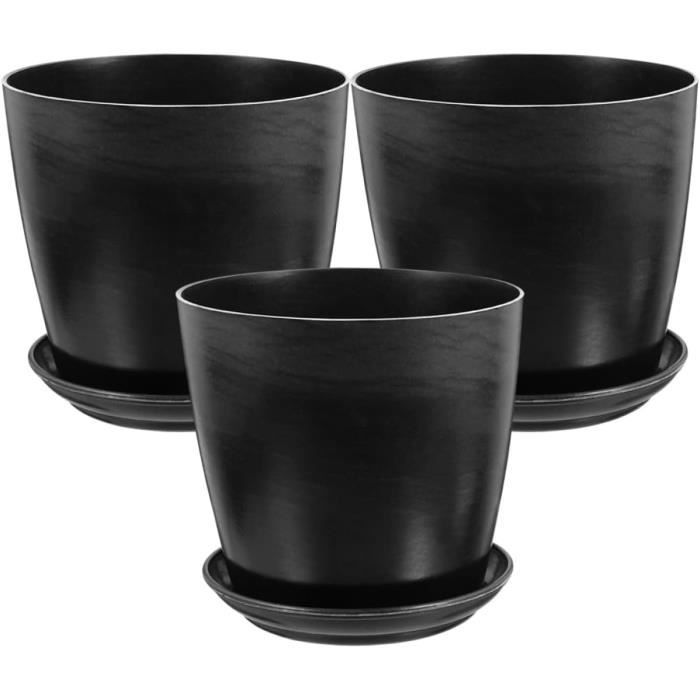 3 Ensembles Pot Jardinière Extérieur Jardinières Extérieures Jardinieres Exterieur Plastique ...