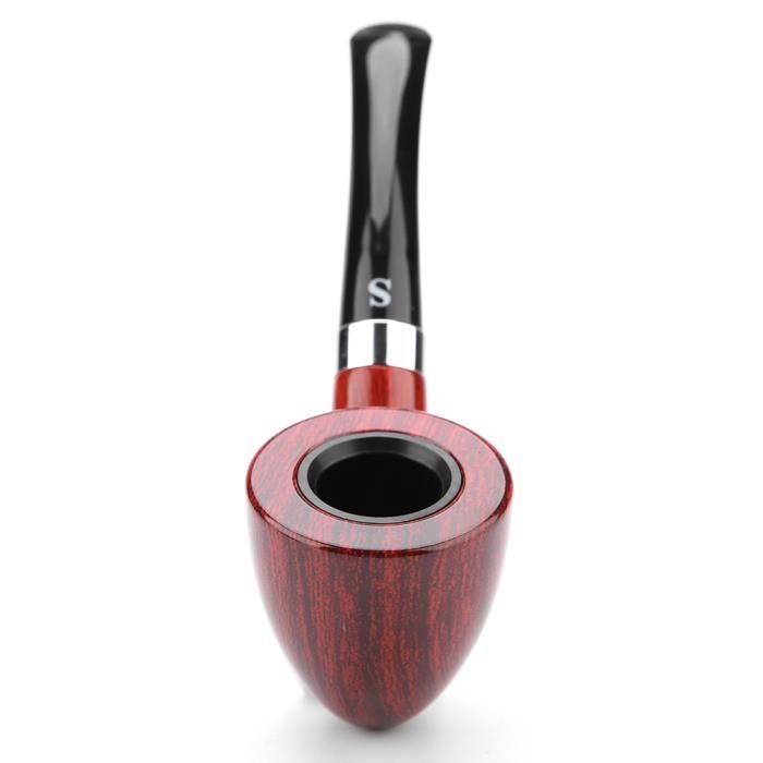 Pipe à fumée avec filtre Pipe à fumée en bois Cigarette Pipe à cigare ...