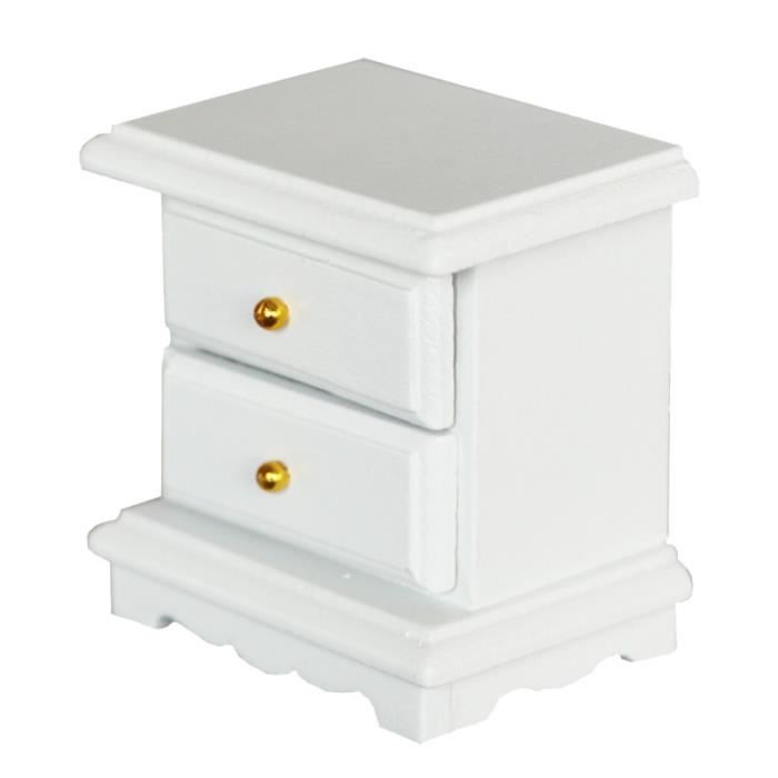 Modèle de placard de chevet miniature Mini maison meubles en bois jouet ...