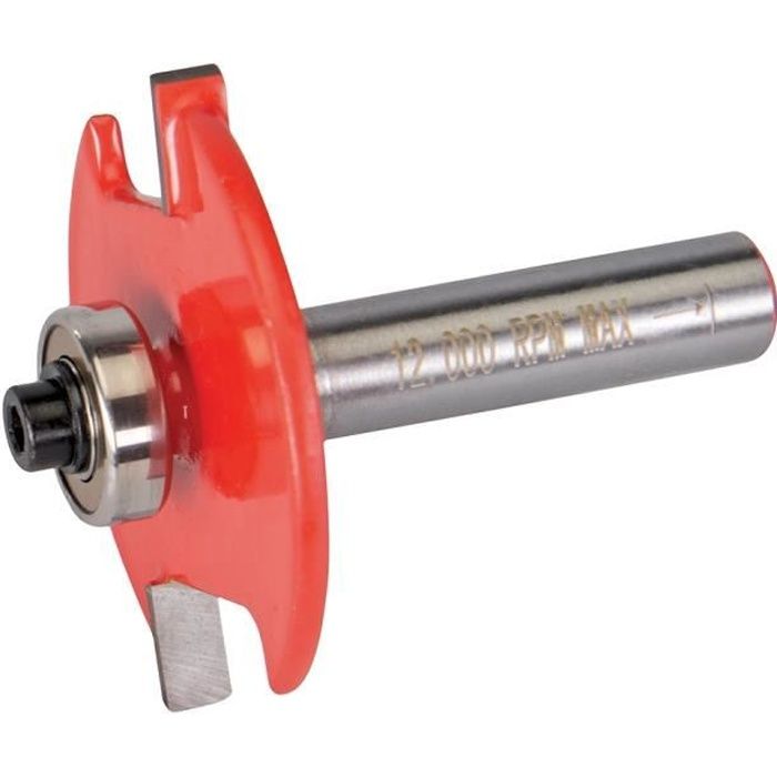 Fraise à rainurer - SILVERLINE - 8 mm - Tranchants en carbure - Double cannelure - 12000 tr/min ...