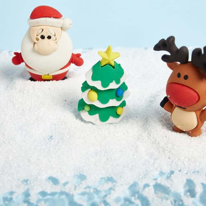 GOMME,--Mini gomme en forme de père noël, dessin animé mignon, gomme ...