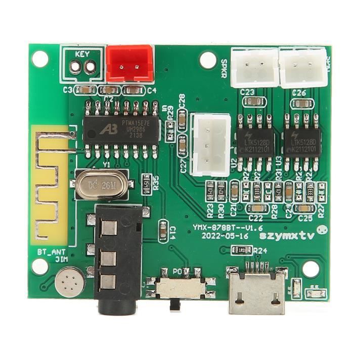 Carte d'amplificateur de puissance Bluetooth 5.0 - ZJCHAO - Module 3POUT - 5V - 4 Ohm 5W ...