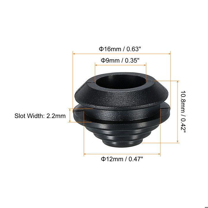 Cache fil SOURCING MAP 12Pcs 12mm Montage Trou Passe-fil Caoutchouc ...