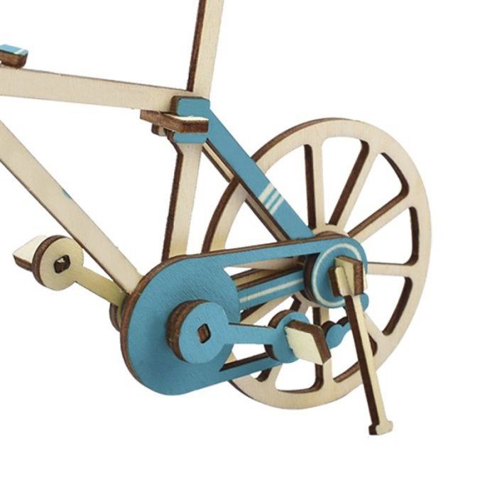 Maquette 3D en bois. Design de vélo. 27 pièces. 19,2x6,1x17,2 Cm ...