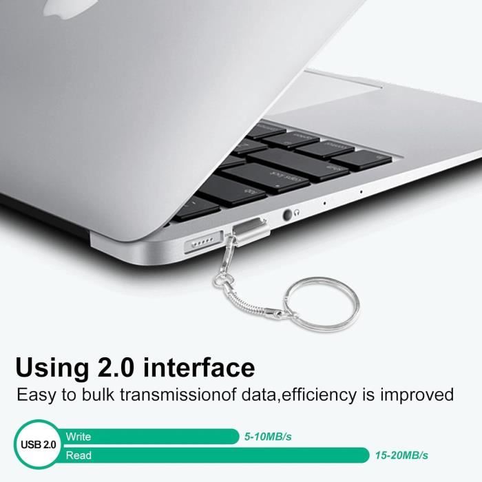 Clé Usb 64Go 2.0, Métal Clé Usb 64 Giga Mini Clef Usb 64Go Imperméable ...