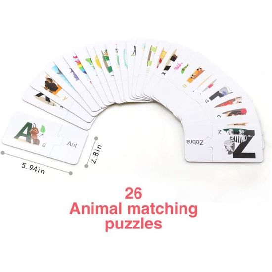 Drfeify Compter les cartes Flash de l'alphabet Cartes Flash de comptage ...