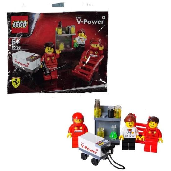 LEGO® F1 Shell Ferrari pit crew (30196) - Cdiscount Jeux - Jouets