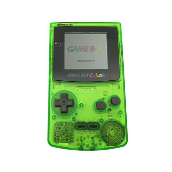 Game Boy Color - Clear Green / Vert Transparent - Cdiscount Jeux vidéo