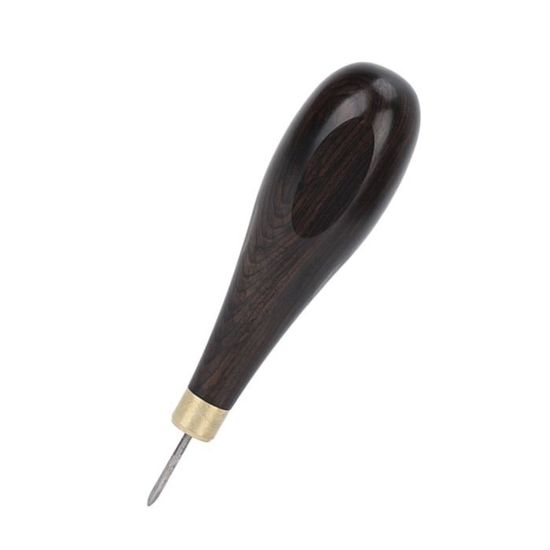 Sonew poinçon de couture Rhombus Awl 3mm Bois de santal rouge Alésage ...