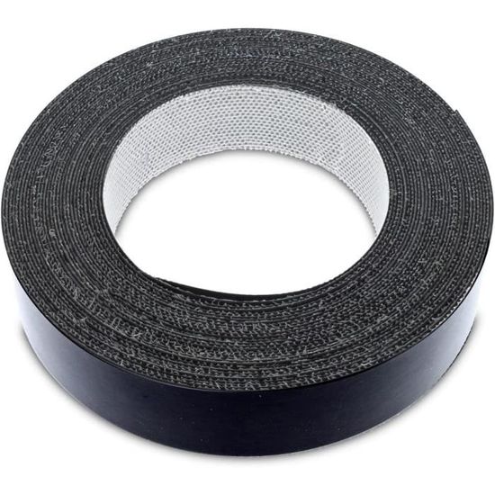 WoodPress 19 mm Mélamine Noir Mat Bande de Chant en Placage Préencollé ...