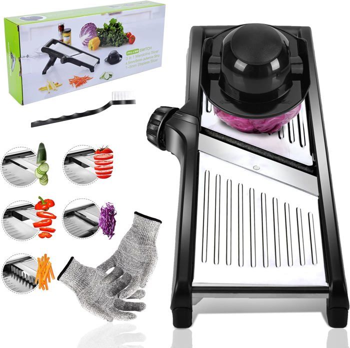 Mandoline Cuisine Réglable avec Lame Tranchante Mandoline Inox ...